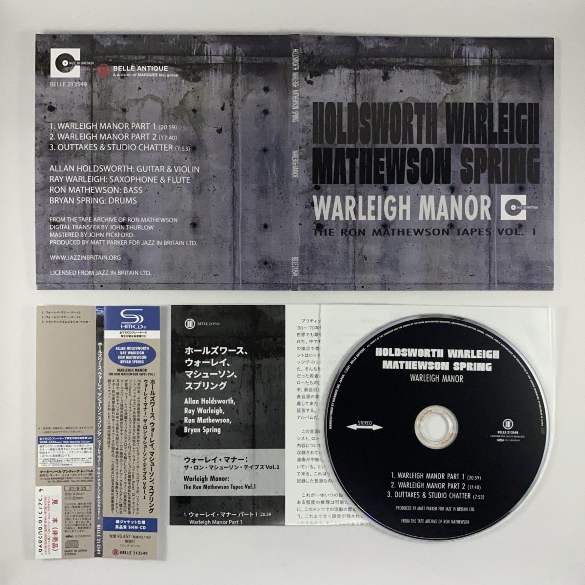 ALLAN HOLDSWORTH, RAY WARLEIGH, RON MATHEWSON, BRYAN SPRING – Warleigh ...